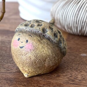 Paper Mache Acorn Figure, Acorn Collection Gift, Okubo Originals, Tiny ...