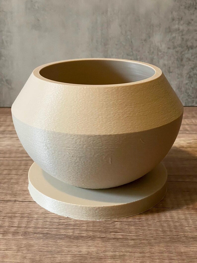 Minimalist Bonsai Inspired Round Japandi Style Flower Pot - Etsy