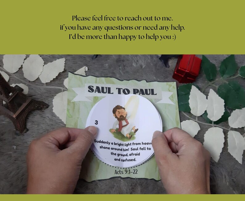 Saul to Paul Bible Story Craft: Cut & Glue Activity (PDF) - Etsy