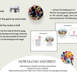 Abraham and Isaac Bible Story Craft | Printable Christian Activity for ...