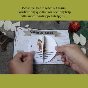 Cain and Abel Bible Story Craft: Circle Book Printable (PDF) - Etsy