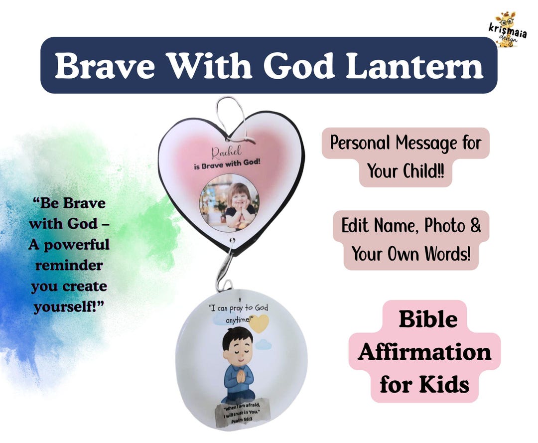 Personalized Christian Lantern Craft: VBS Kids Activity (printable PDF ...