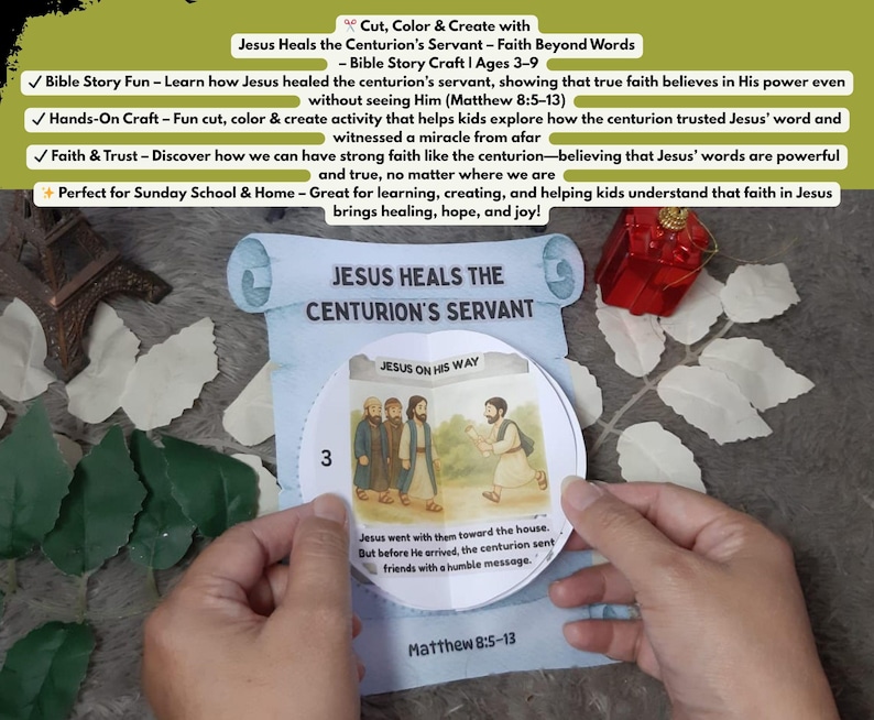 Jesus Heals the Centurion’s Servant – Bible Story Craft: Cut & Glue ...