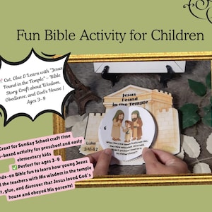 Jesus Found in the Temple Bible Story Craft: Sunday School Activity ...
