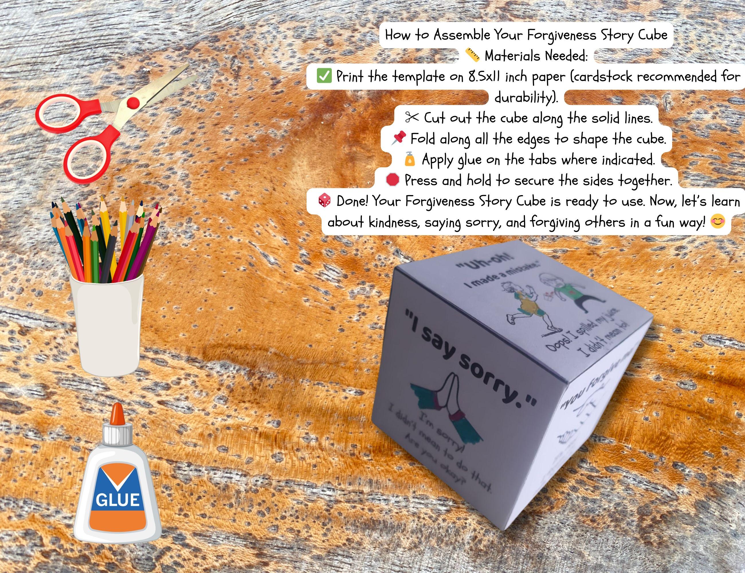 Forgiveness Story Cube: Christian Kids Activity (printable PDF) - Etsy