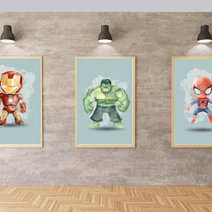 Superhero Motivational Posters for Kids – Printable Wall Art for Kids ...