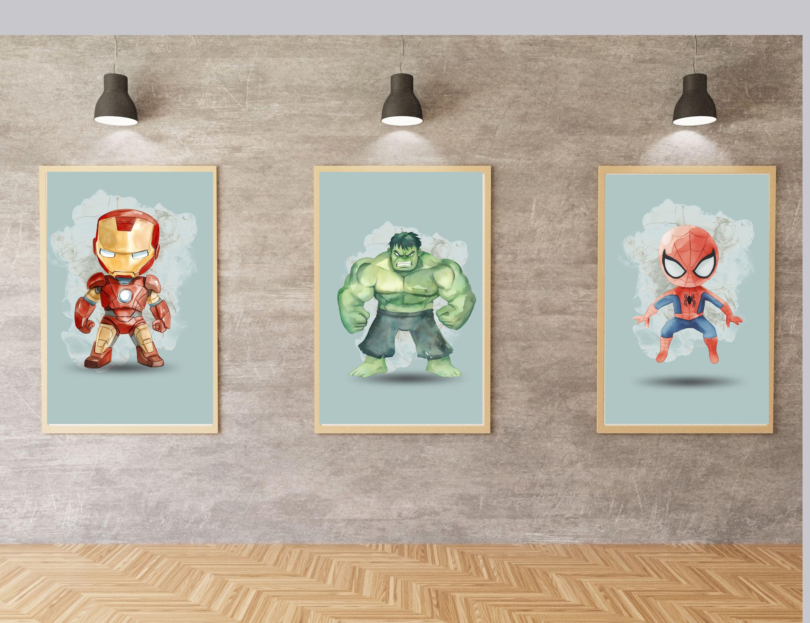Superhero Motivational Posters for Kids – Printable Wall Art for Kids ...