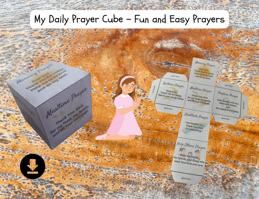 Kids' Prayer Cube – Fun & Easy Way to Pray Daily | Christian Learning ...