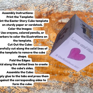 Easter Story Cube Craft Kit: Printable Bible Activity (PDF) - Etsy