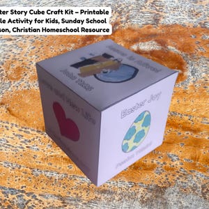 Easter Story Cube Craft Kit: Printable Bible Activity (PDF) - Etsy