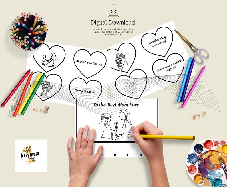 Mother’s Day Printable Craft for Kids | DIY Hanging Gift for Mom | Fun ...