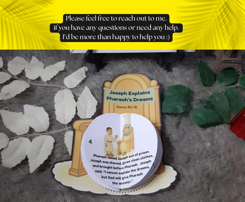 Joseph and Pharaoh's Dreams Bible Story Craft: Sunday School Activity ...