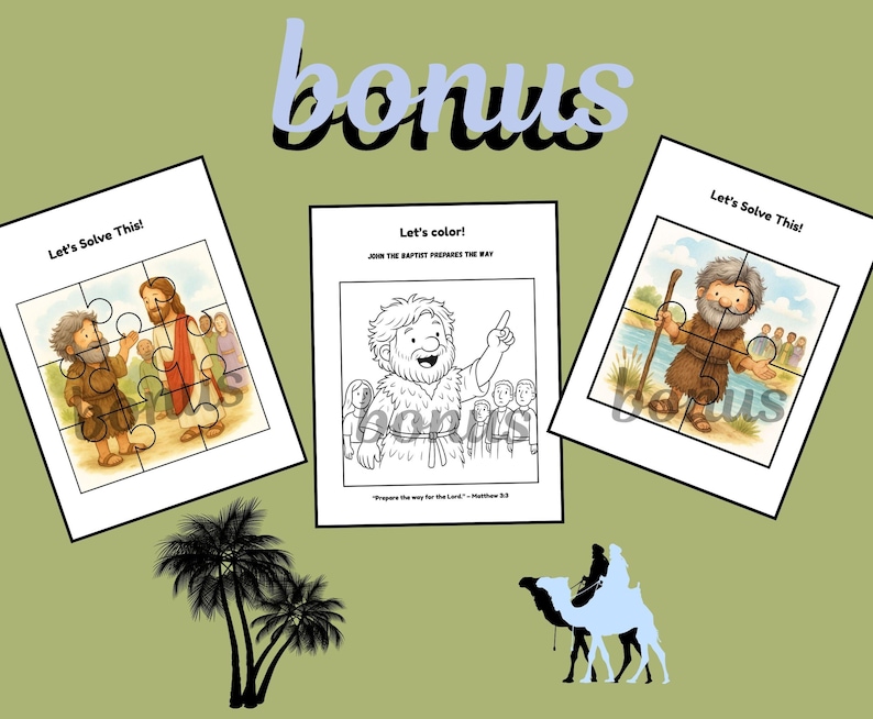 John the Baptist Prepares the Way – Bible Story Craft for Kids | Sunday ...