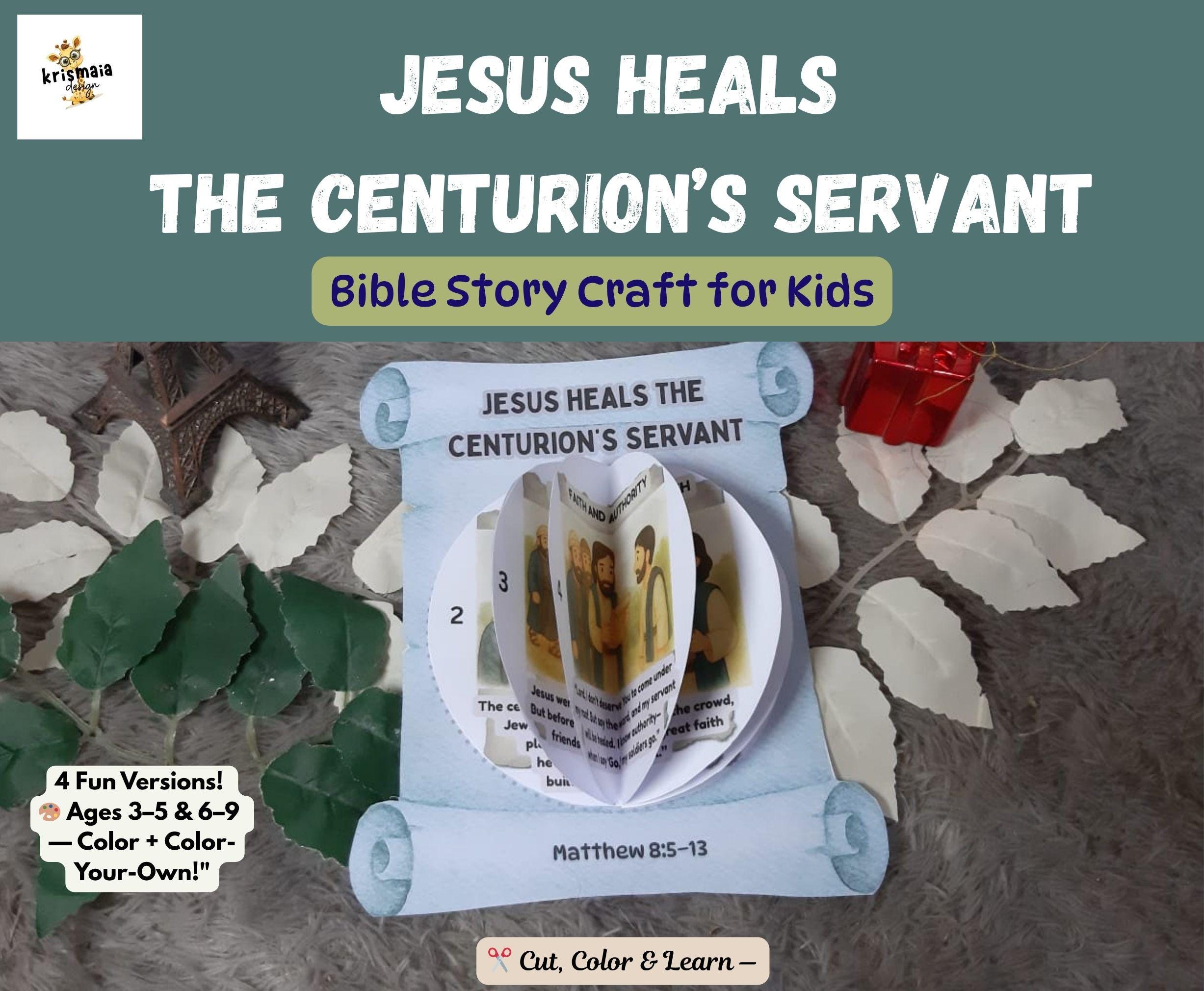 Jesus Heals the Centurion’s Servant – Bible Story Craft: Cut & Glue ...