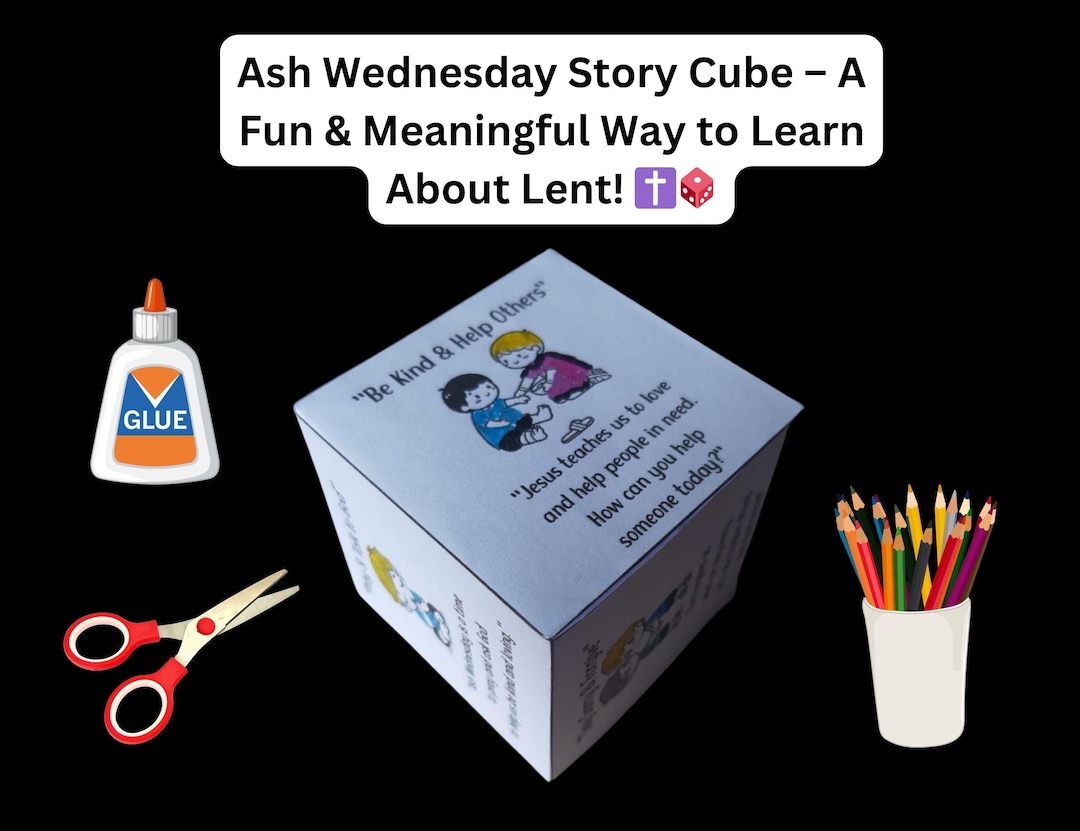 Ash Wednesday Story Cube | Fun Lent Activity for Kids | Christian ...