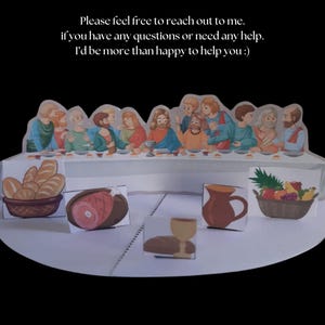 The Last Supper Craft - Printable Easter Bible Activity for Kids, DIY ...