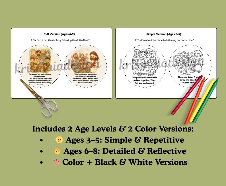 Jesus Heals 10 Lepers Bible Story Craft: Sunday School Printable (PDF ...