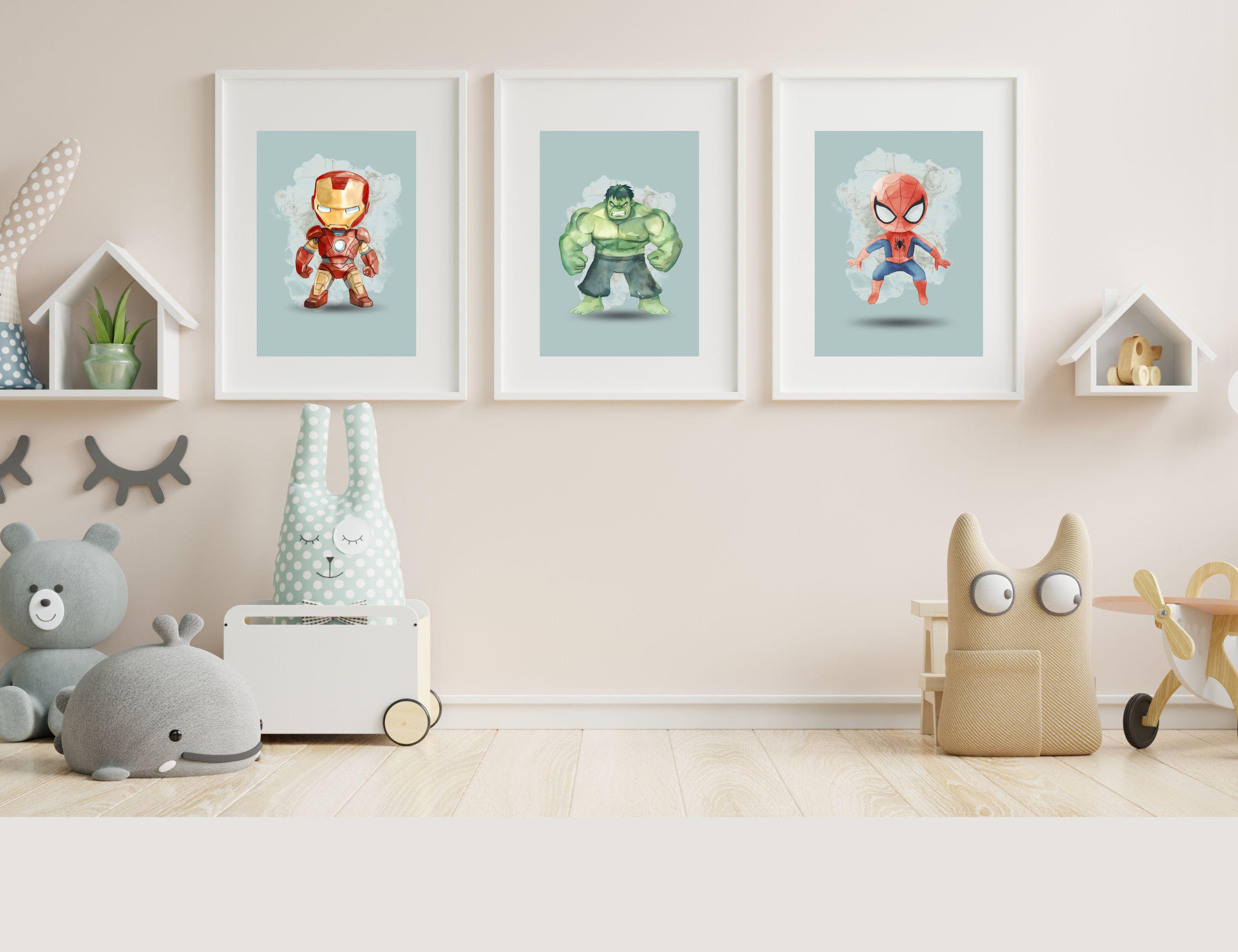 Superhero Motivational Posters for Kids – Printable Wall Art for Kids ...