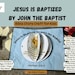 Jesus is Baptized by John the Baptist Bible Story Craft: Sunday School ...