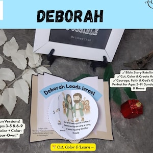 Deborah Bible Craft Pdf - Etsy