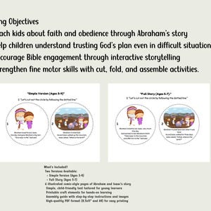 Abraham and Isaac Bible Story Craft | Printable Christian Activity for ...