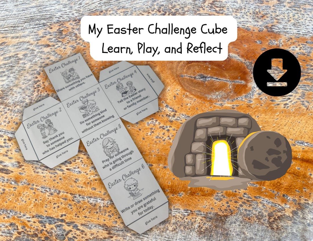 Easter Challenge Cube – Fun Christian Activities for Kids, Learn and ...