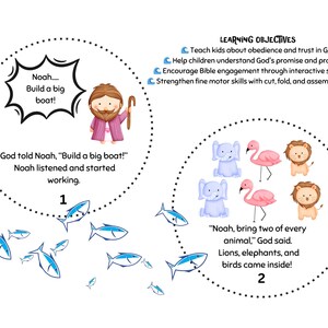 Noah's Ark Bible Story Craft | Printable Christian Activity for Kids ...