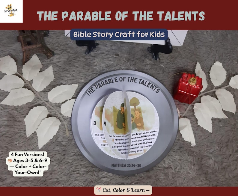 Parable of the Talents Bible Craft | Sunday School Activity (PDF ...