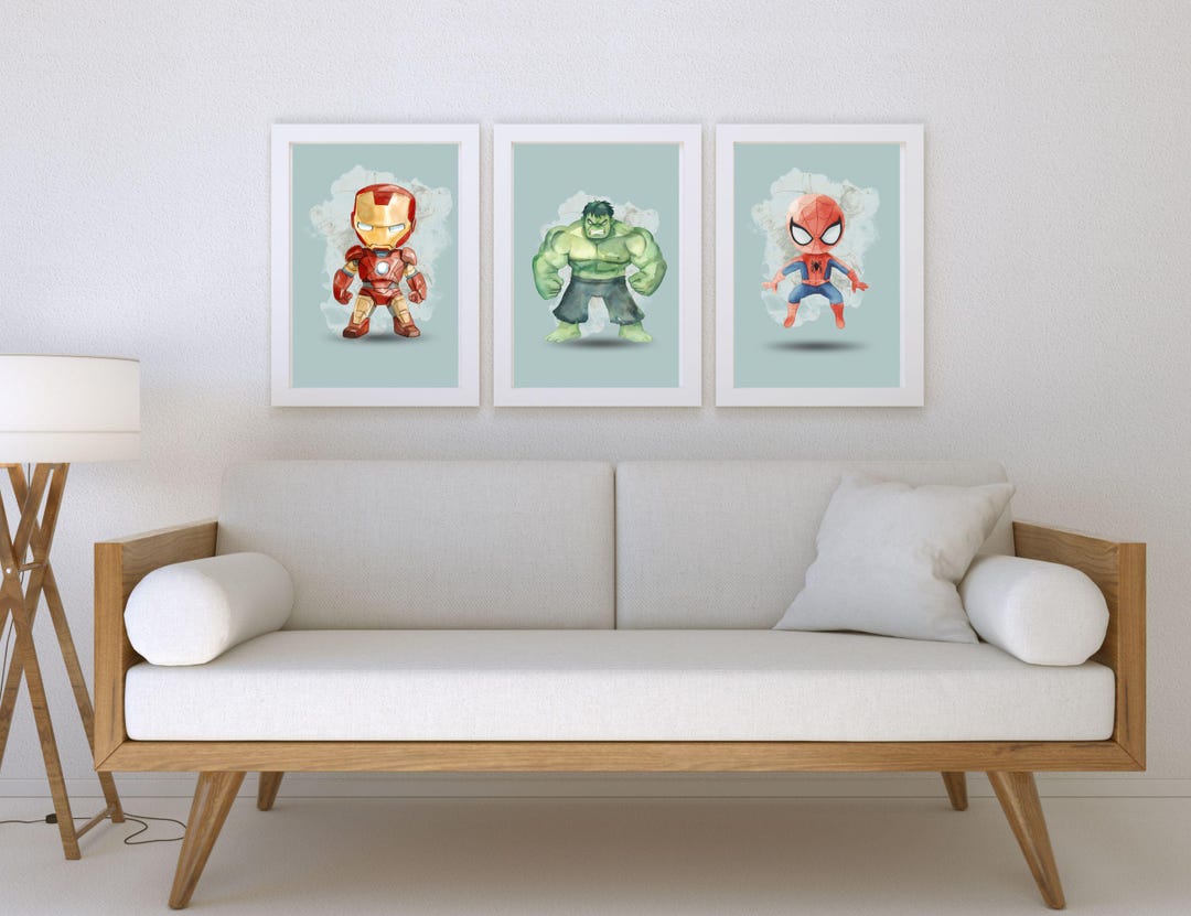 Superhero Motivational Posters for Kids – Printable Wall Art for Kids ...