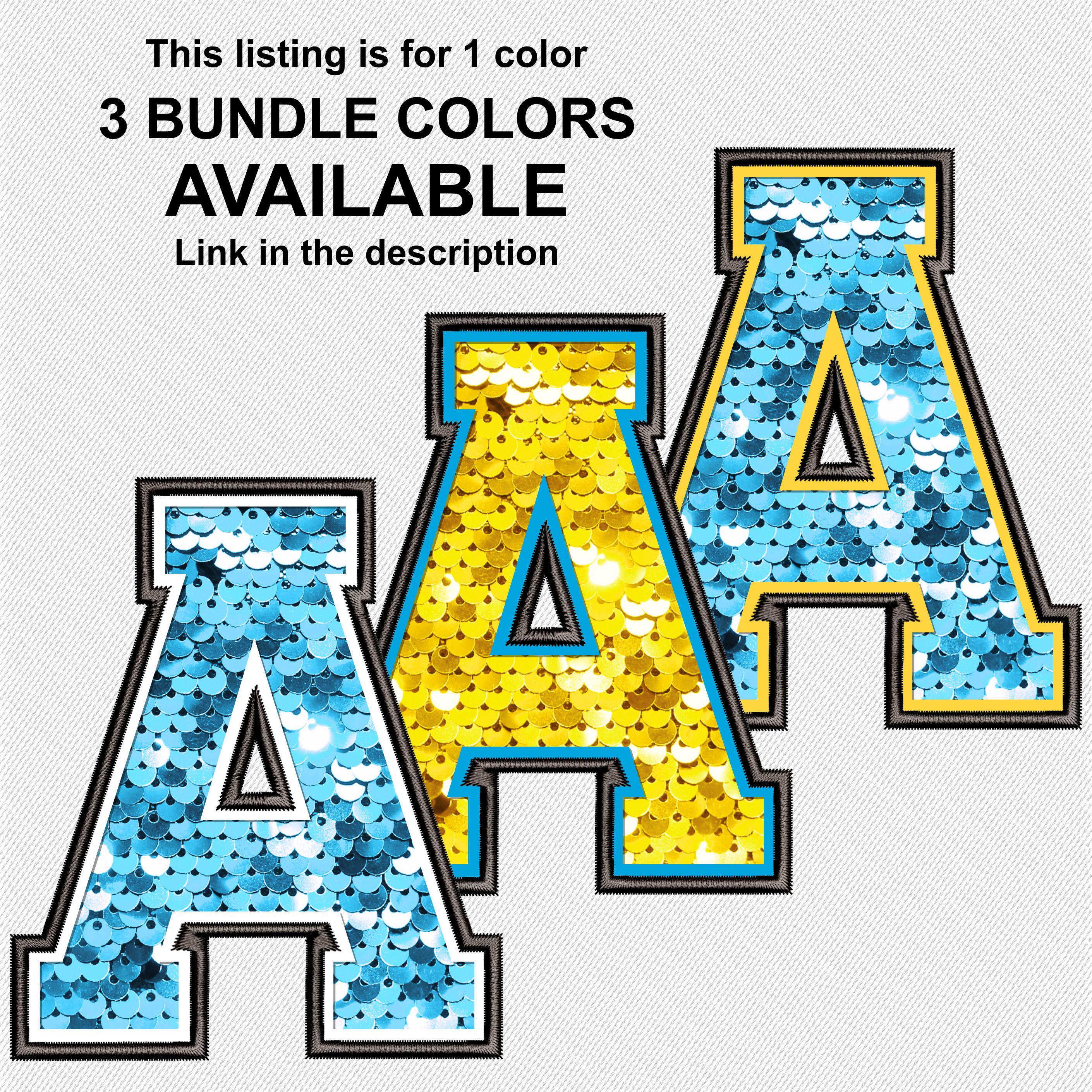 Greek Letters, Faux Embroidery Sequin, Faux Sequin Patch, Faux Sequin ...