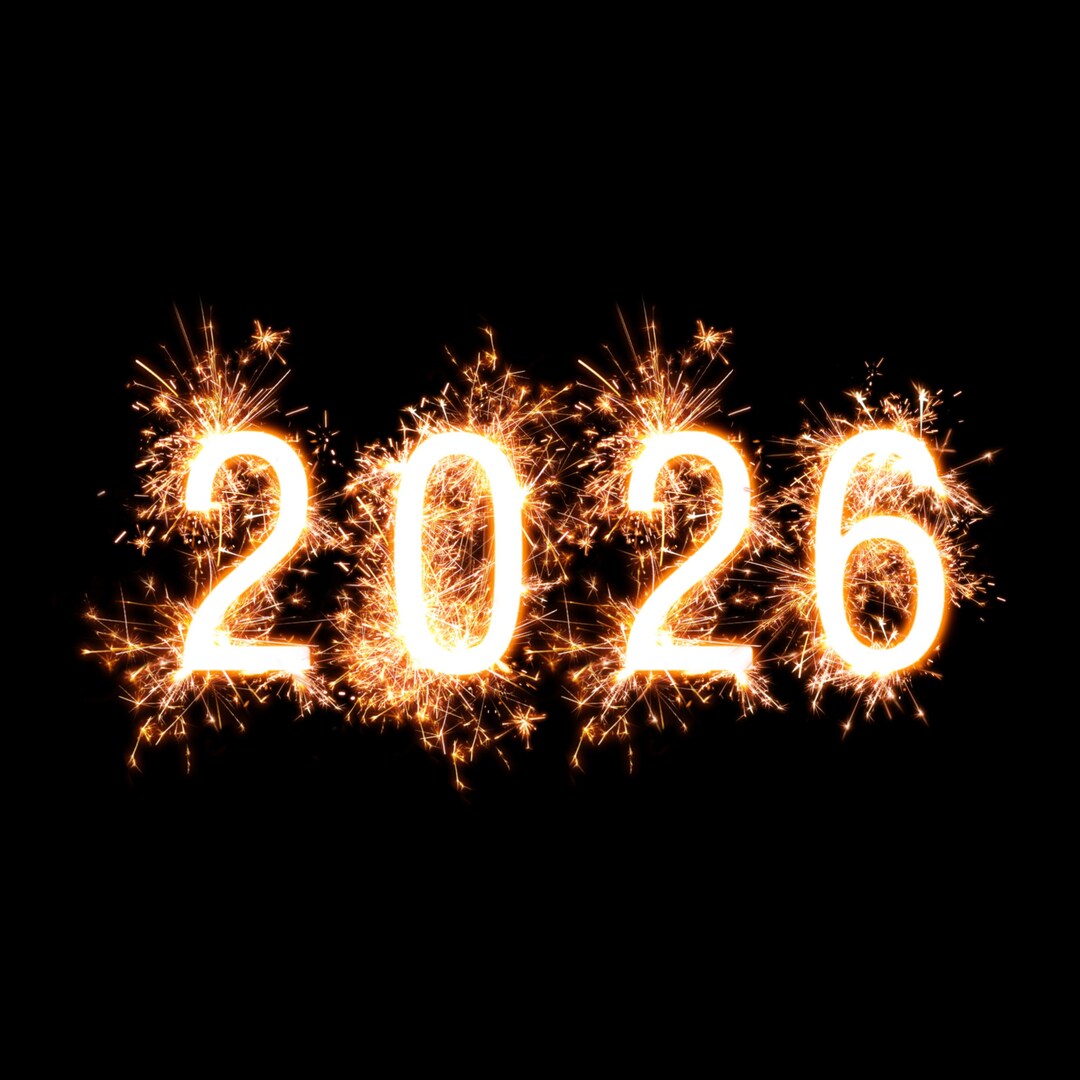 2026 PNG Image, Fireworks PNG Letters, Transparent Background, Sparks ...