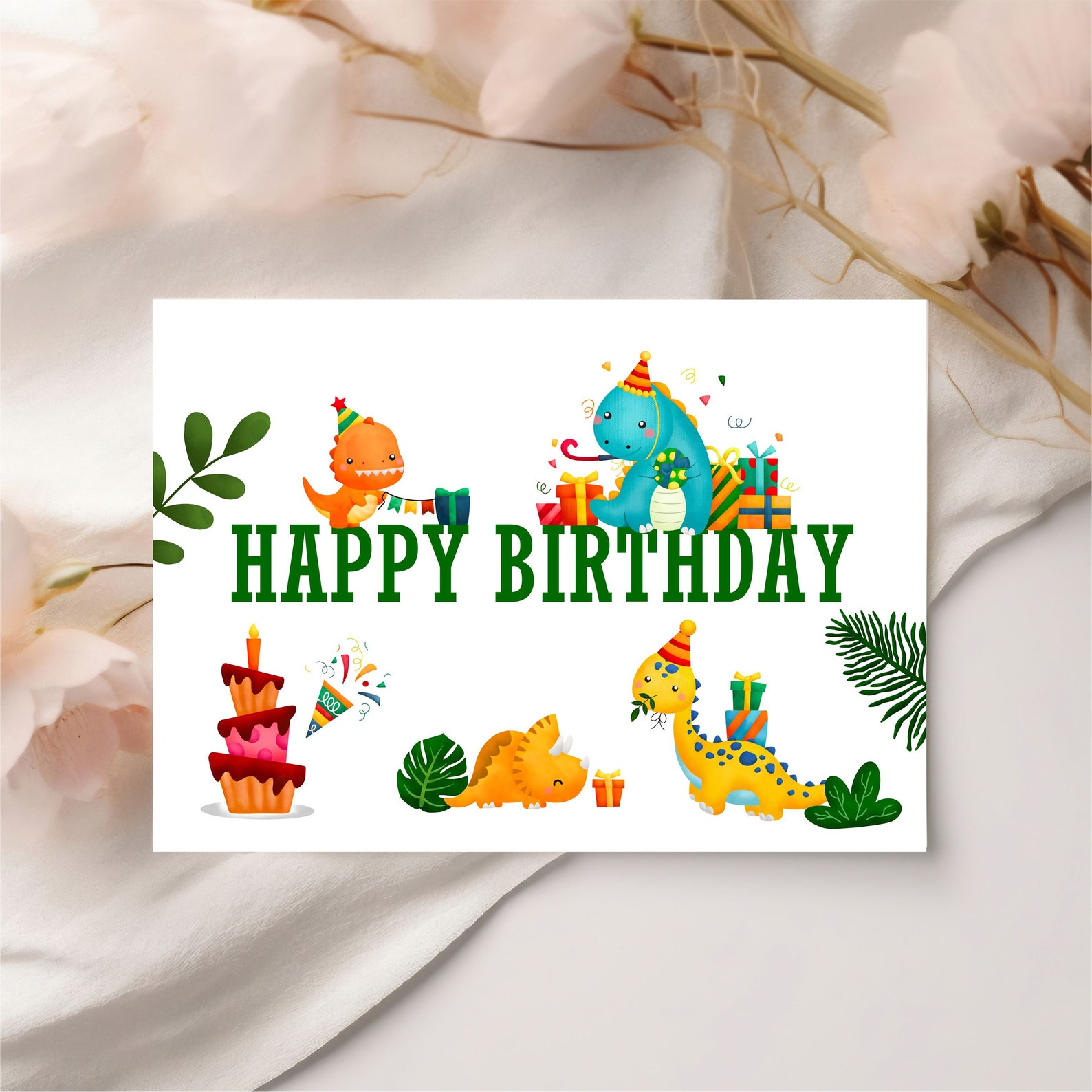 Printable Birthday Card, Birthday Card Downloadable, Happy Birthday ...