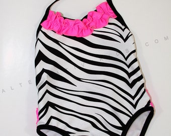 Children's Zebra Tankini Bathing Suit Set | Etsy