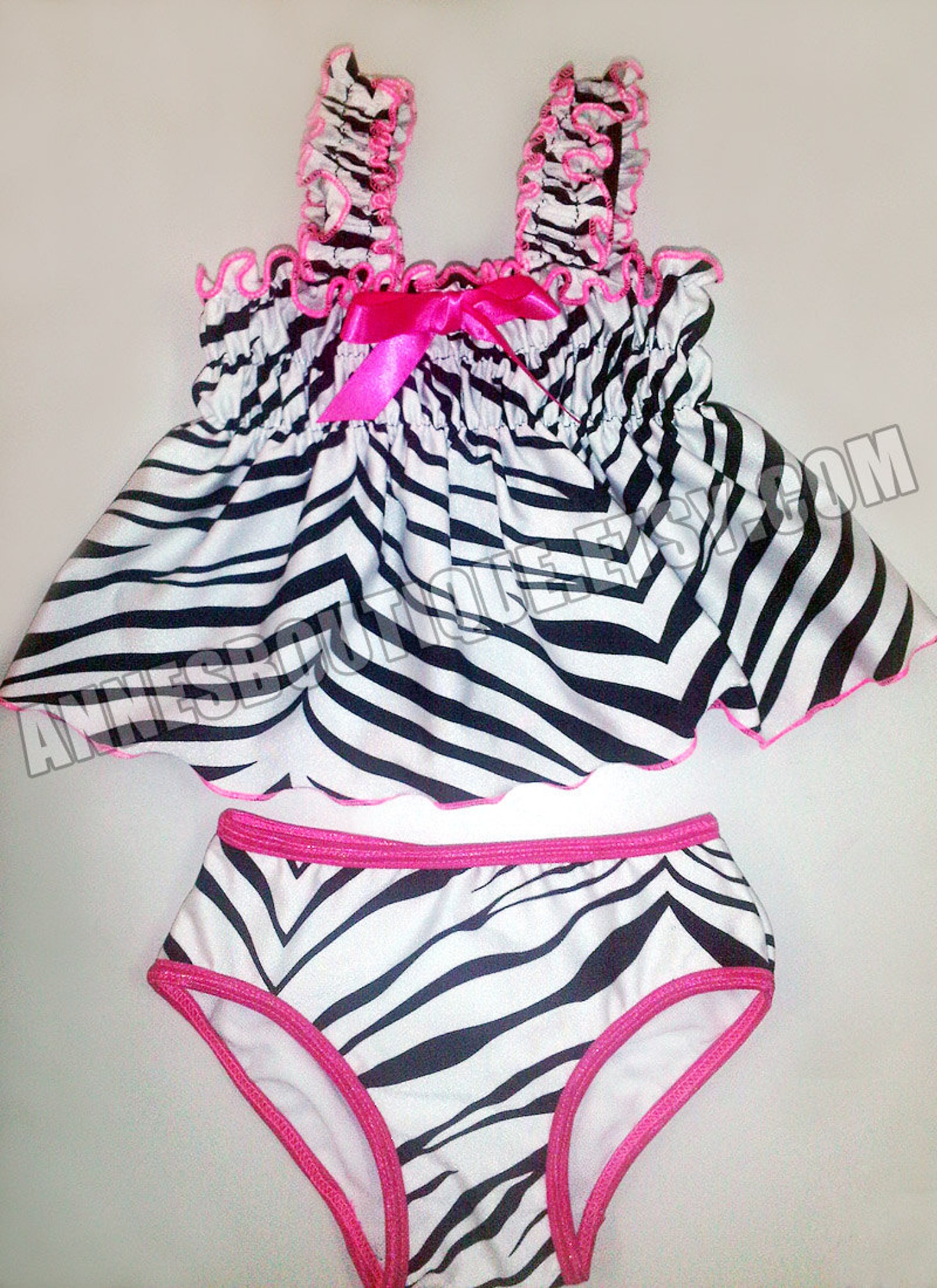 Children's Zebra Tankini Bathing Suit Set - Etsy