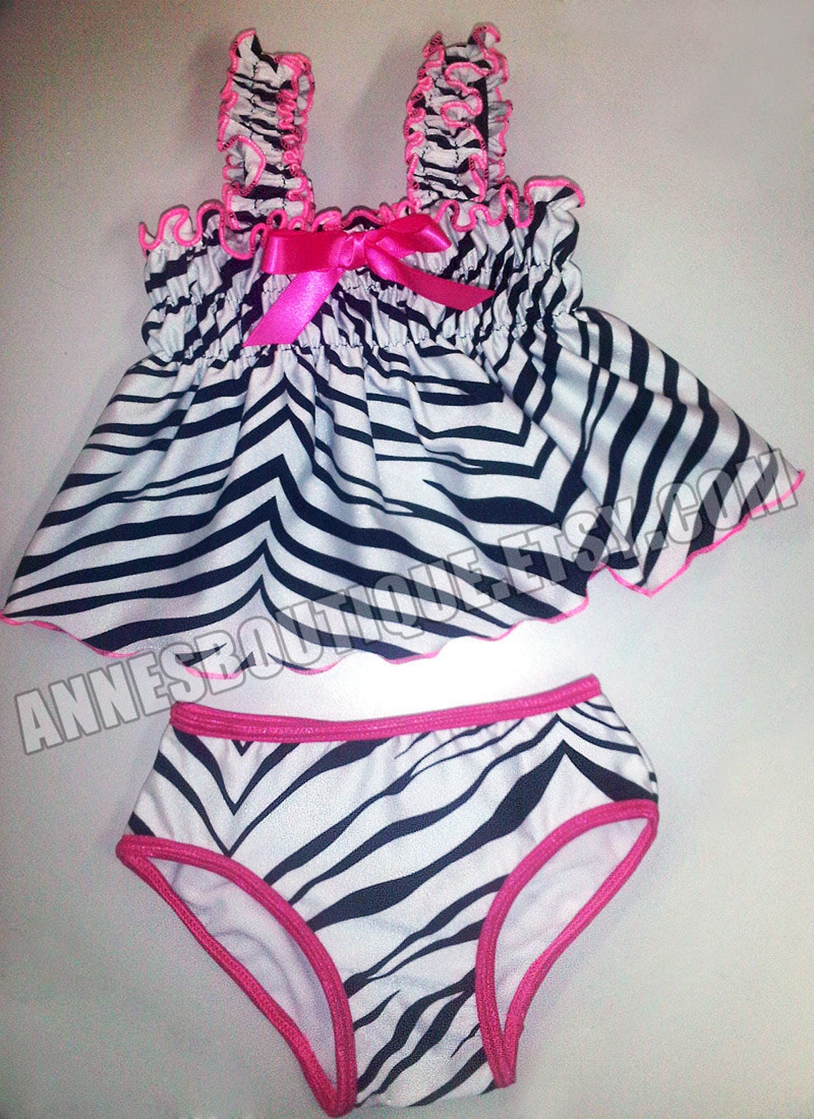 Children's Zebra Tankini Bathing Suit Set - Etsy