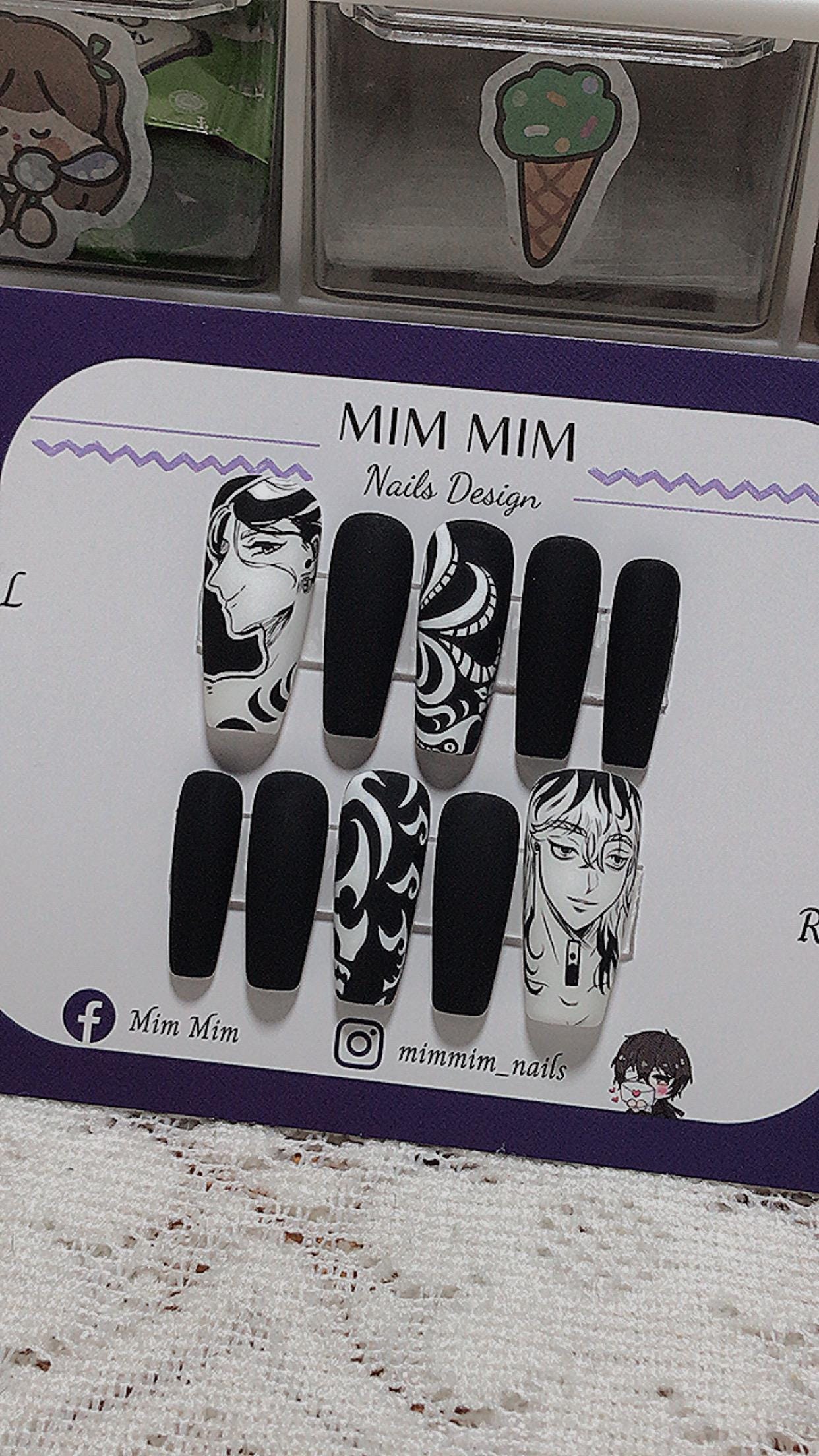 Tokyo Revengers Press on Nails/ Anime Nailart - Etsy
