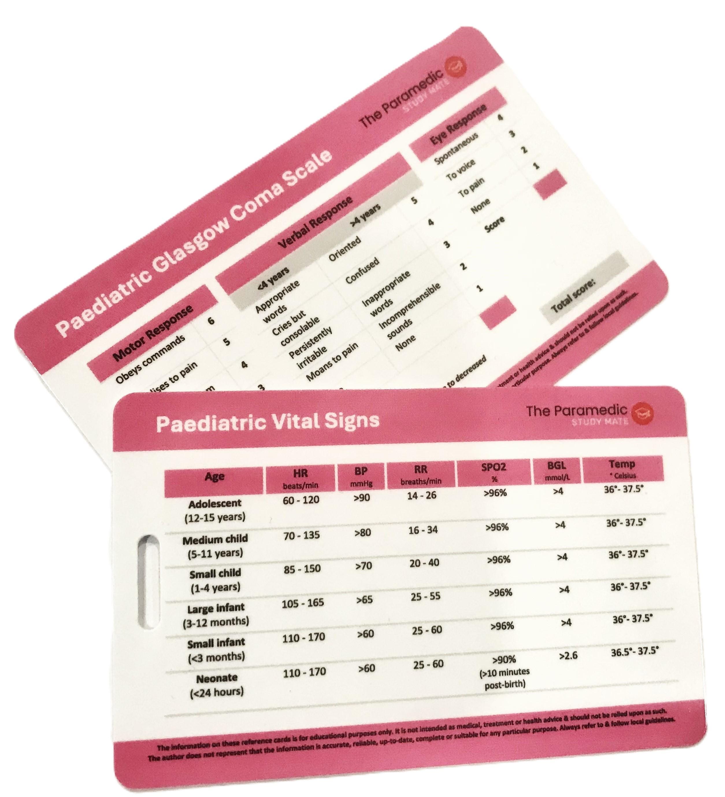 Australian & New Zealand Paramedic Assessment Reference Card Pack ...