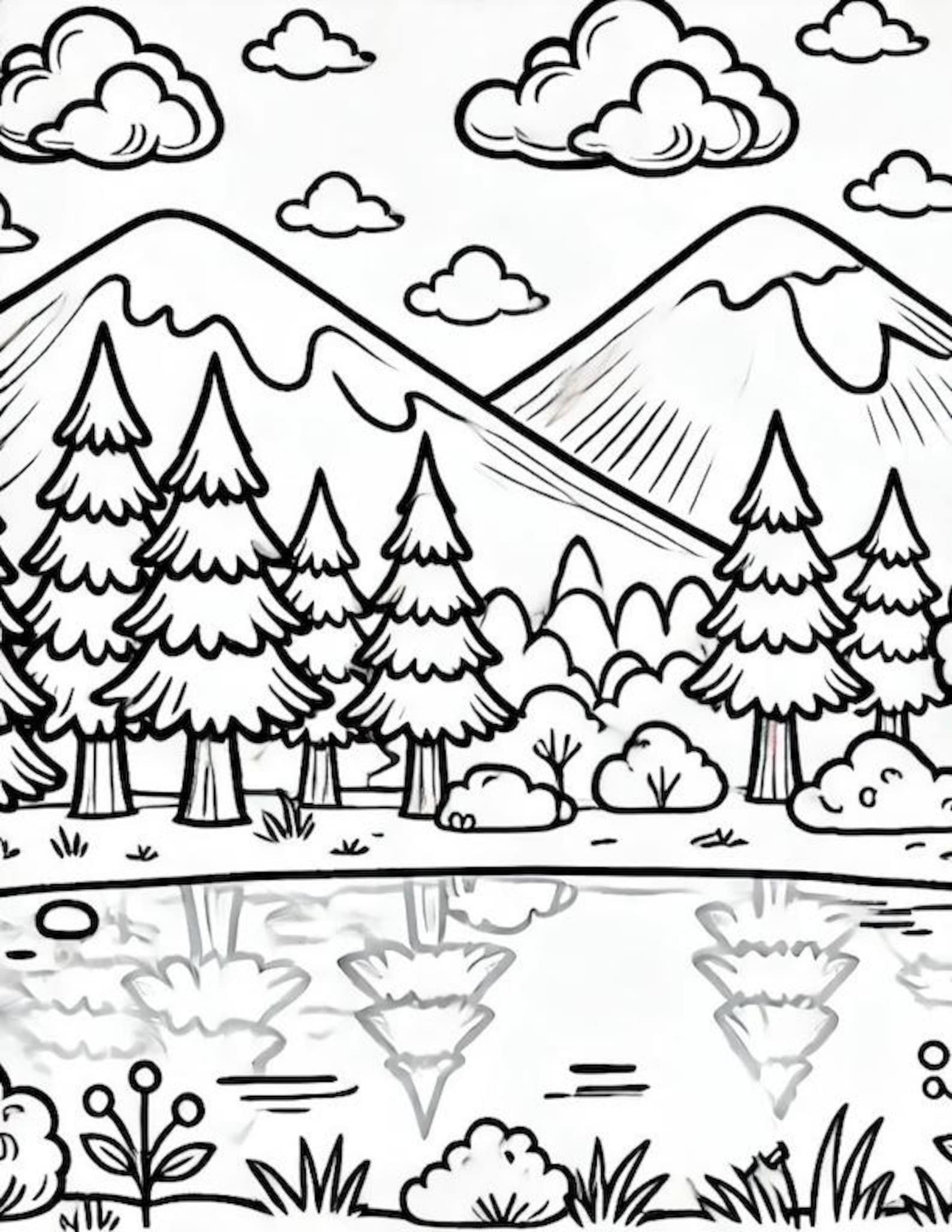 Kids Coloring Pages - Nature Coloring Pages - Nature Coloring Pages for ...