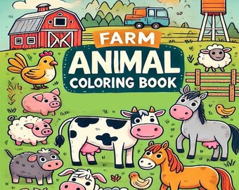 50 Farm Animal Coloring Pages - Etsy