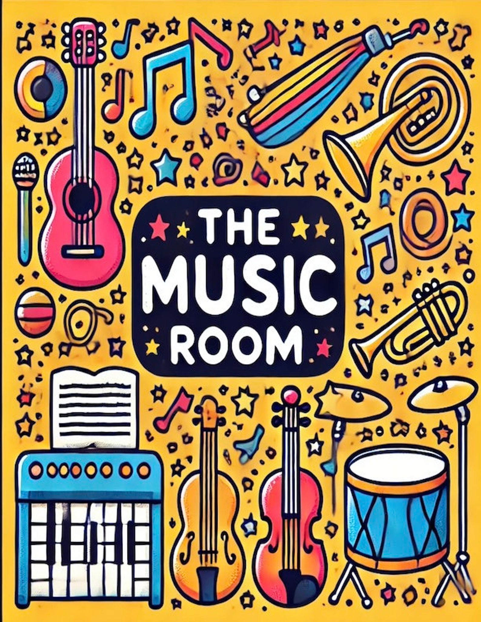 Kids Coloring Pages - Music Coloring Pages - Music Coloring Sheets ...