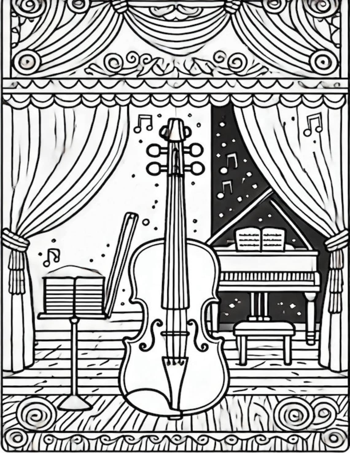 Kids Coloring Pages Music Coloring Pages Music Coloring Sheets Musical ...
