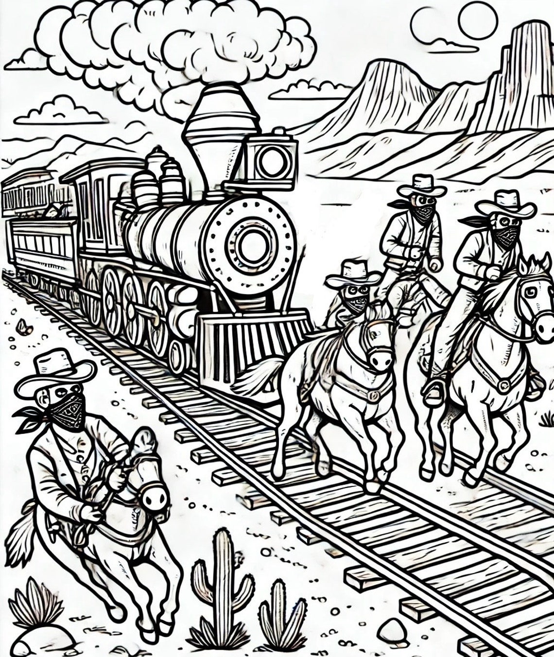 Kids Coloring Pages - Cowboy Coloring Pages - Wild West Coloring Pages ...