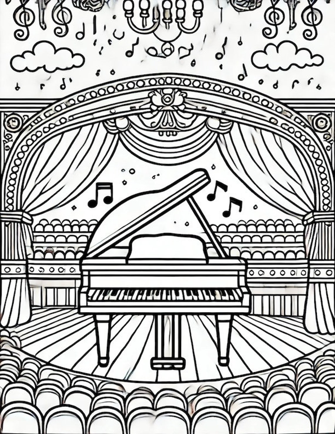Kids Coloring Pages Music Coloring Pages Music Coloring Sheets Musical ...