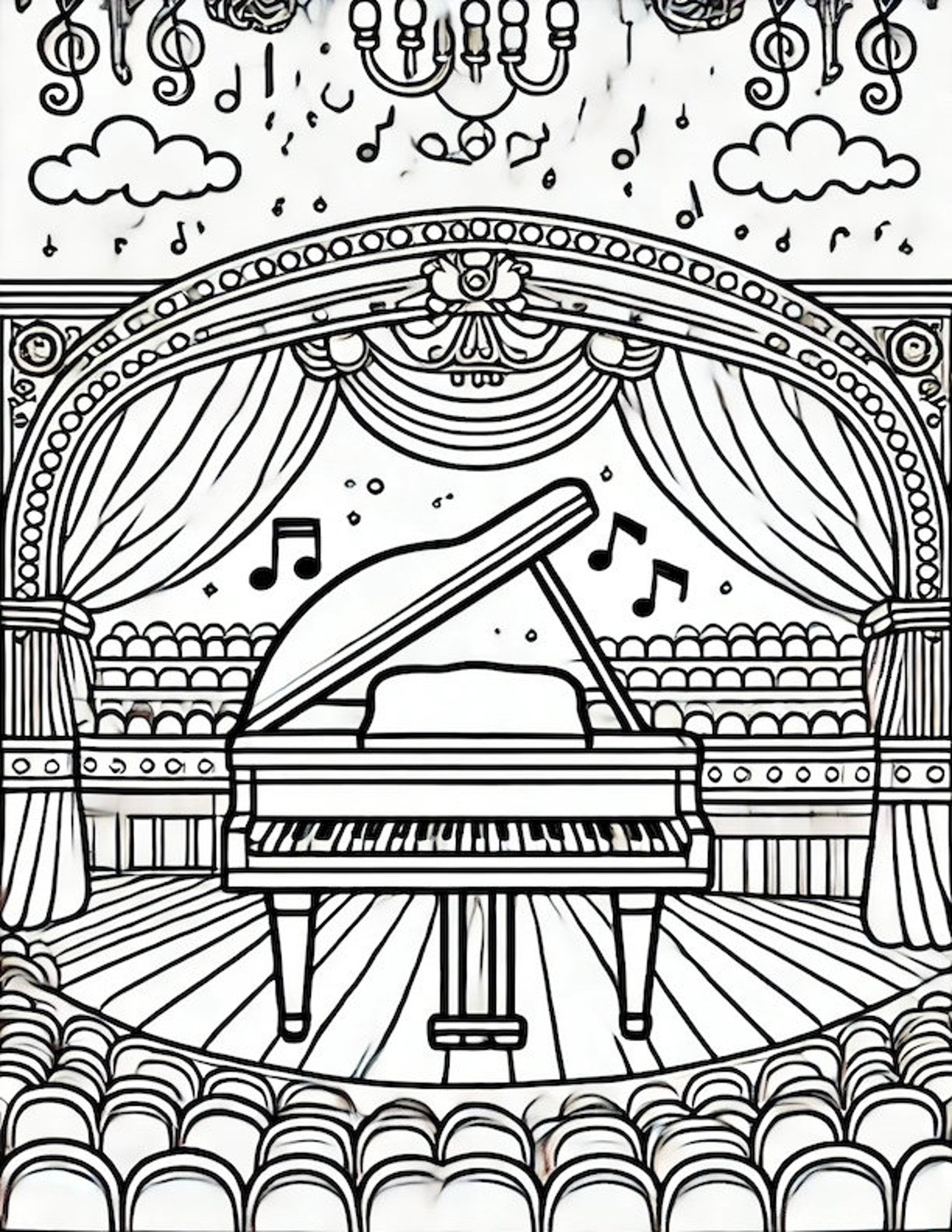 Kids Coloring Pages - Music Coloring Pages - Music Coloring Sheets ...