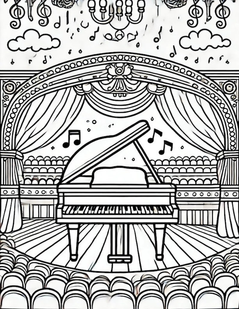 Kids Coloring Pages - Music Coloring Pages - Music Coloring Sheets ...