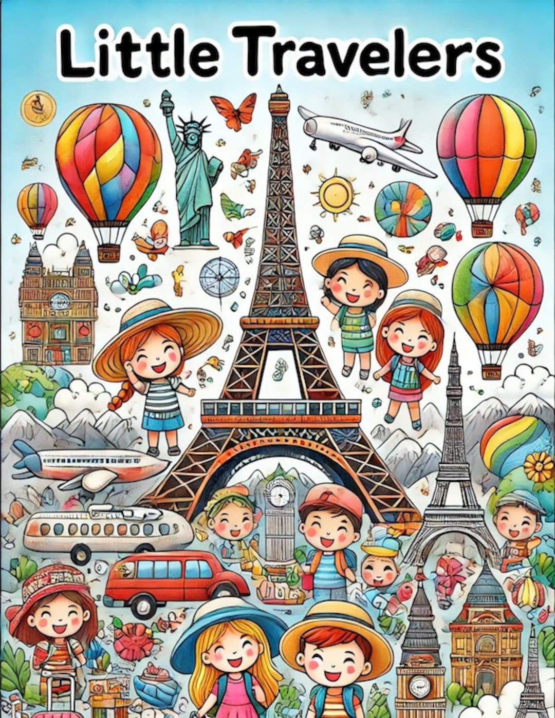 Kids Coloring Pages Kids Travel Activities Little Traveler Coloring ...
