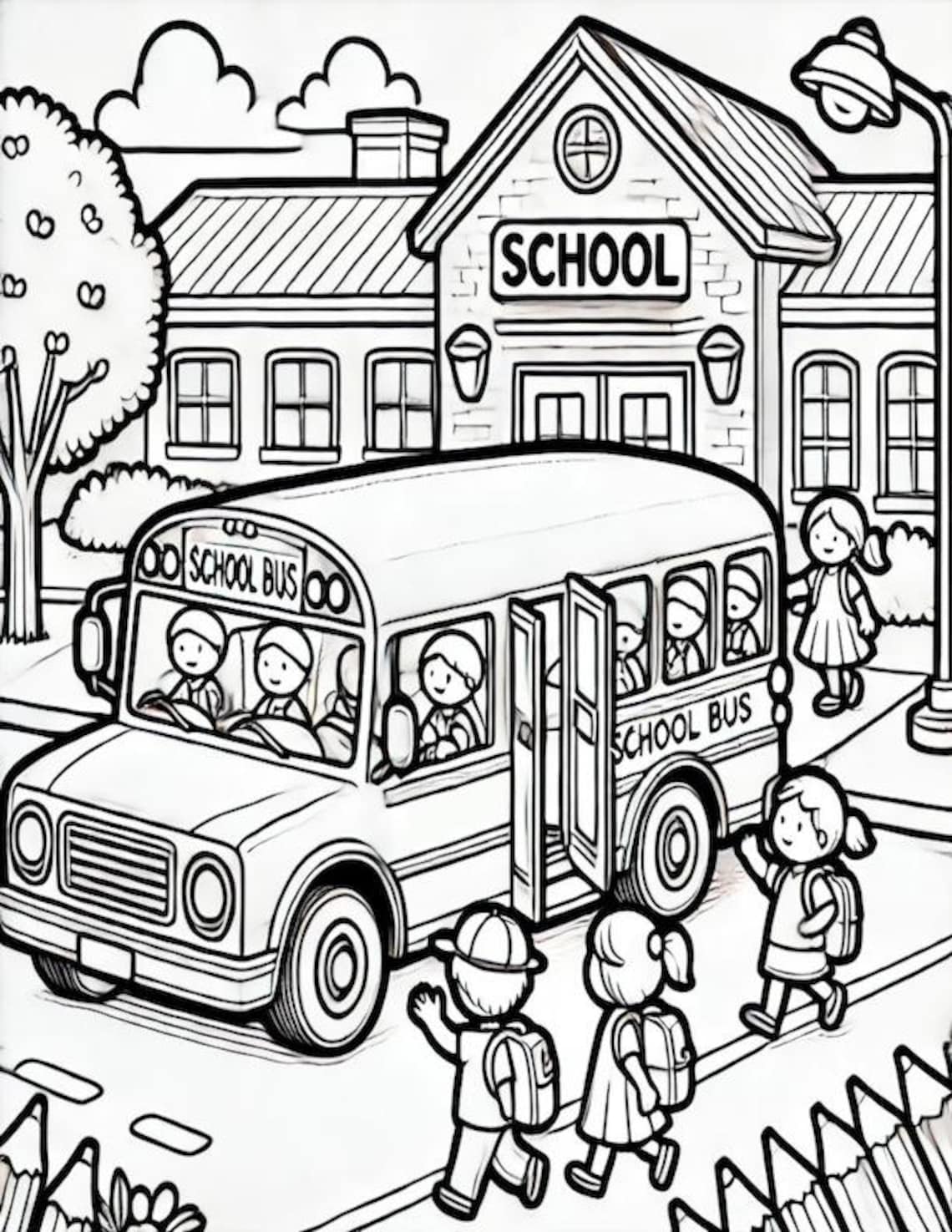 Kids Coloring Pages - School Coloring Pages - School Activities for ...