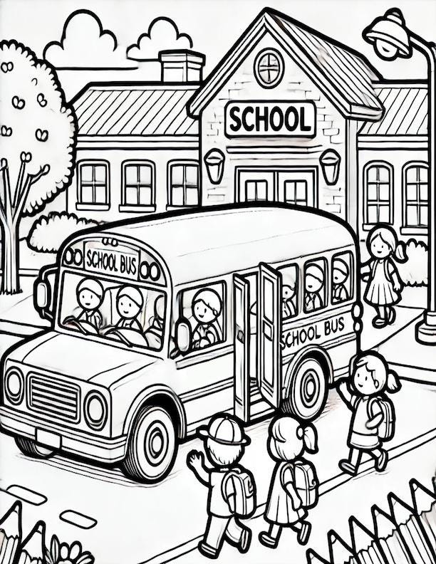 Kids Coloring Pages - School Coloring Pages - School Activities for ...