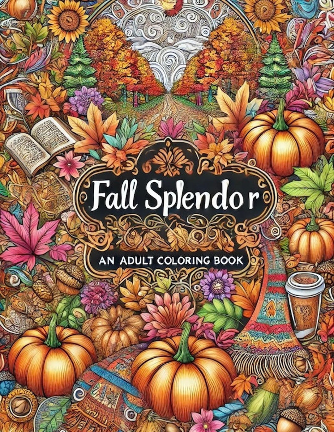 Adult Coloring Pages - Fall Coloring Pages - Adult Fall Coloring Pages ...
