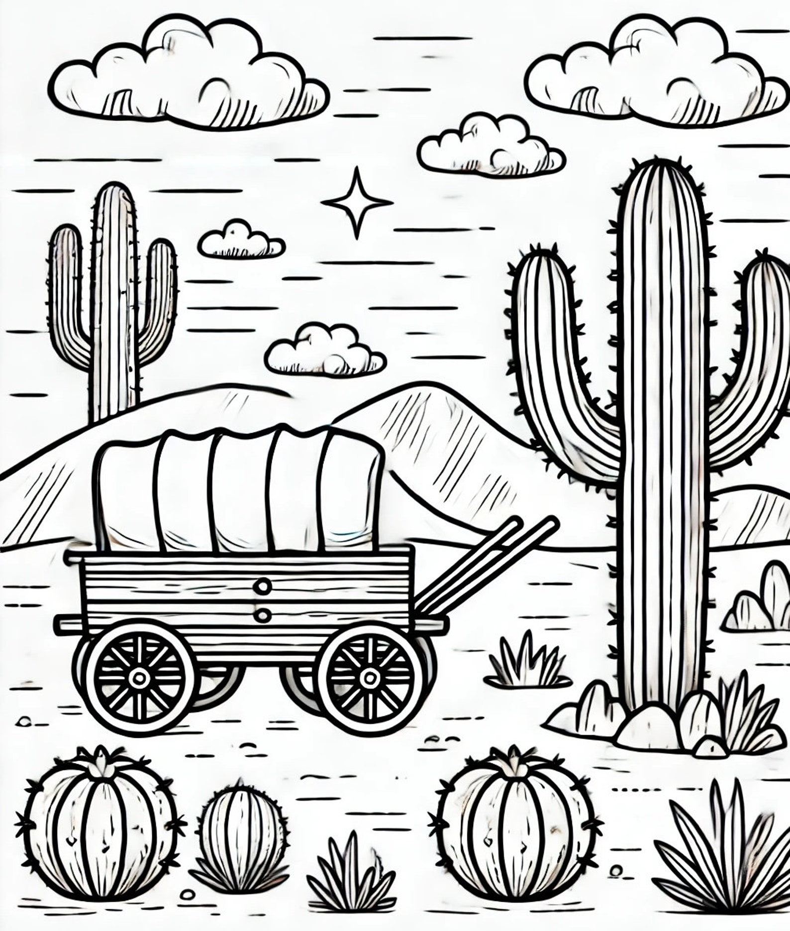 Kids Coloring Pages - Cowboy Coloring Pages - Wild West Coloring Pages ...
